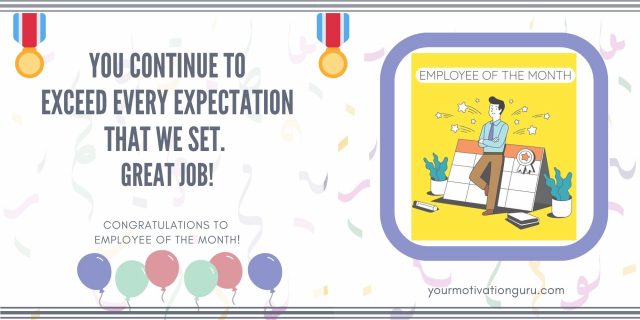 TOP 17 EMPLOYEE OF THE MONTH QUOTES