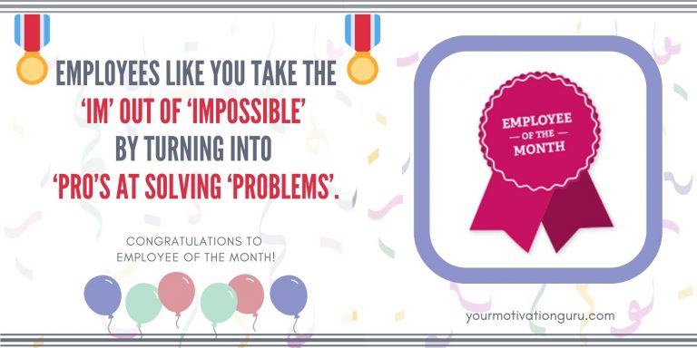 TOP 17 EMPLOYEE OF THE MONTH QUOTES