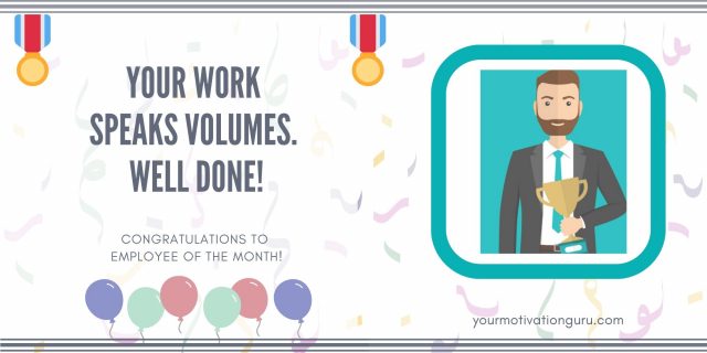 TOP 17 EMPLOYEE OF THE MONTH QUOTES